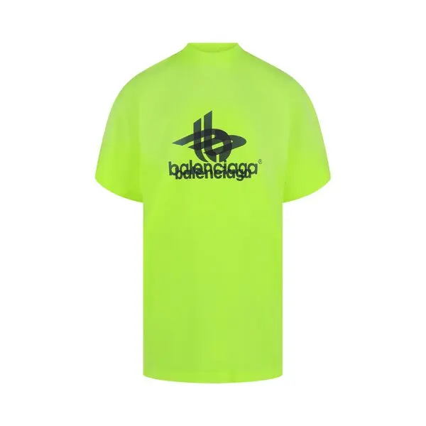 Balenciaga Layered Sports Logo T-shirt - Yellow