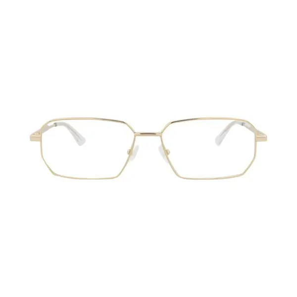 Bottega Veneta Square-frame Metal Optical Frames 'gold Transparent