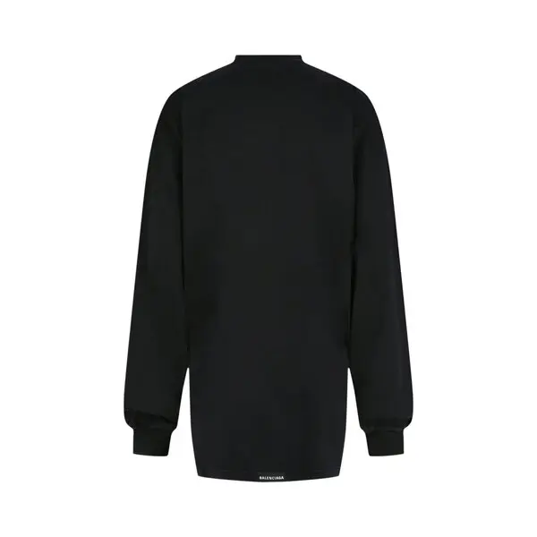 Balenciaga Oversized Long-sleeve Shirt - Black
