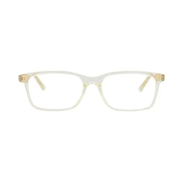 Bottega Veneta Square-frame Acetate Optical Frames 'beige Transparent
