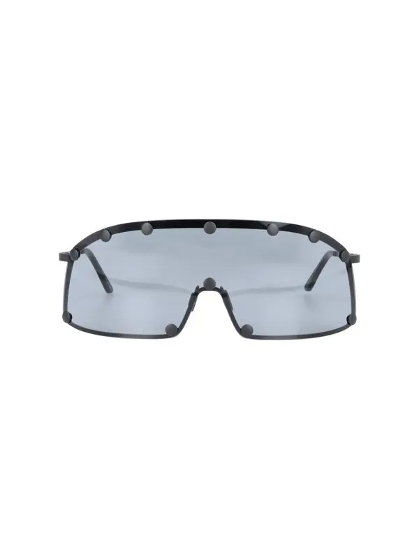 Rick Owens Studded Shield Sunglasses