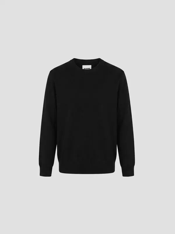 JIL SANDER Merino Wool Crewneck Long Sleeve Sweater