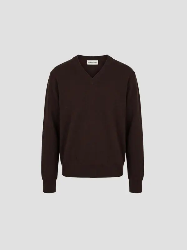Dries Van Noten Mela 4705 M. K. Cashmere Sweater - Dark Brown