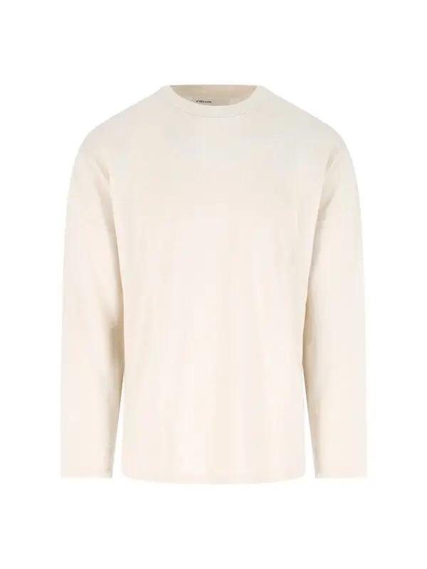 Extreme Cashmere Long Sleeve Crewneck Sweater - White
