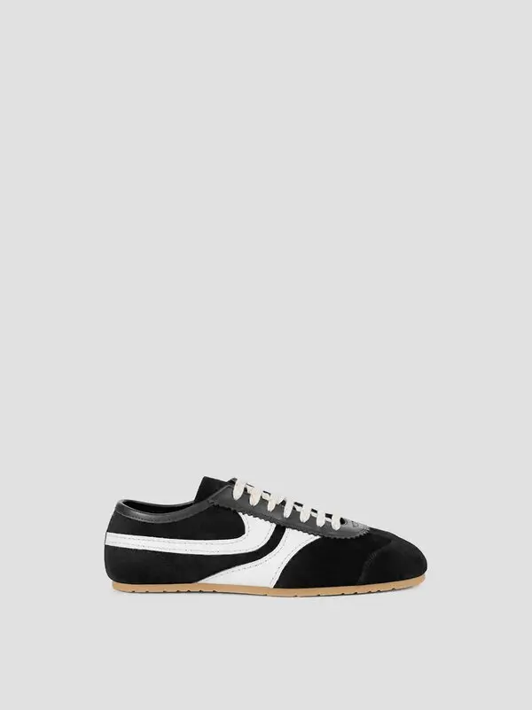 Dries Van Noten Leather Mini Shoes With Rubber Sole
