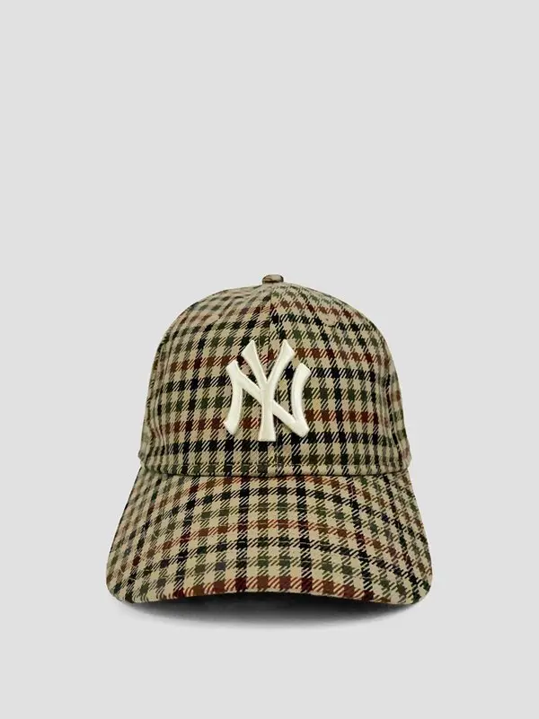 New Era 9twenty Check Yankees Strapback Cap