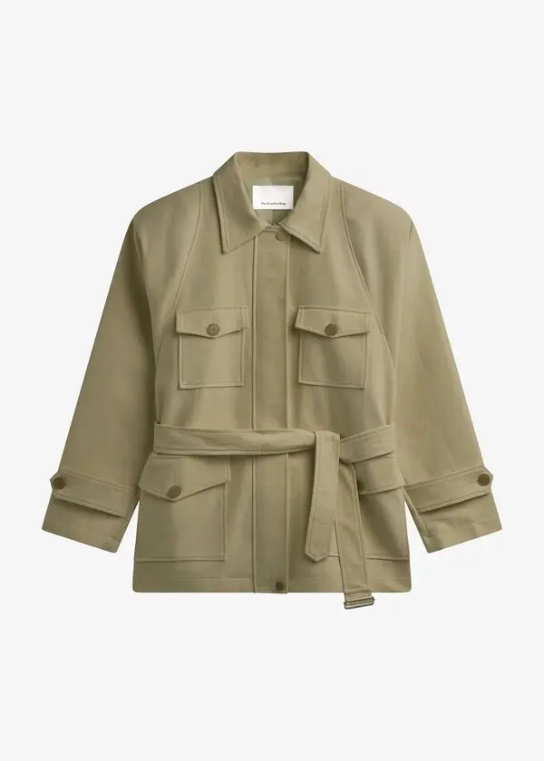 THE FRANKIE SHOP Mini Utility Belted Jacket