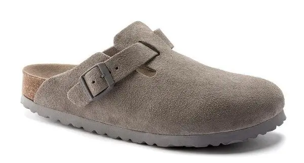 BIRKENSTOCK Classic Comfort Boston Sfb Clogs - Stone Coin