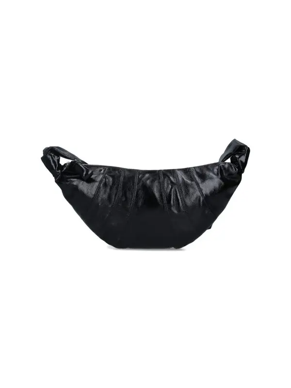 LEMAIRE 100% Cotton Crossbody Bag - Black
