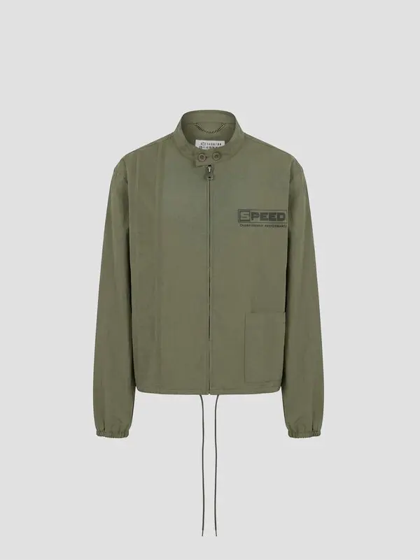 MAISON MARGIELA Zip Up Track Jacket With Stand Collar