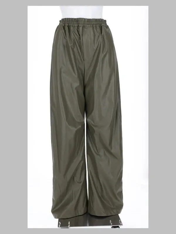 MAISON MARGIELA Coated Wide-leg Pull-on Trousers