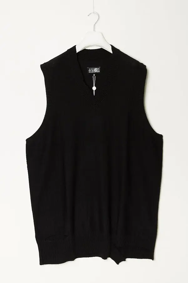 MAISON MARGIELA V-neck Wool-blend Sweater Vest