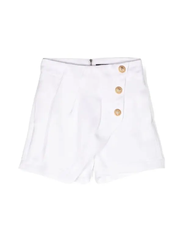 Balmain Button Detailed High Rise Shorts
