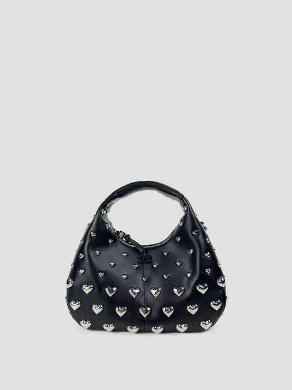 GANNI Mini Heart Hobo Handbag