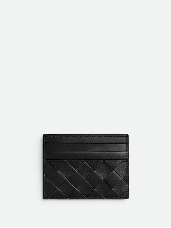 Bottega Veneta Mini Leather Card Wallet 7 Cm Height, 10.2 Cm Width With 4 Card Slots & Central Pocket