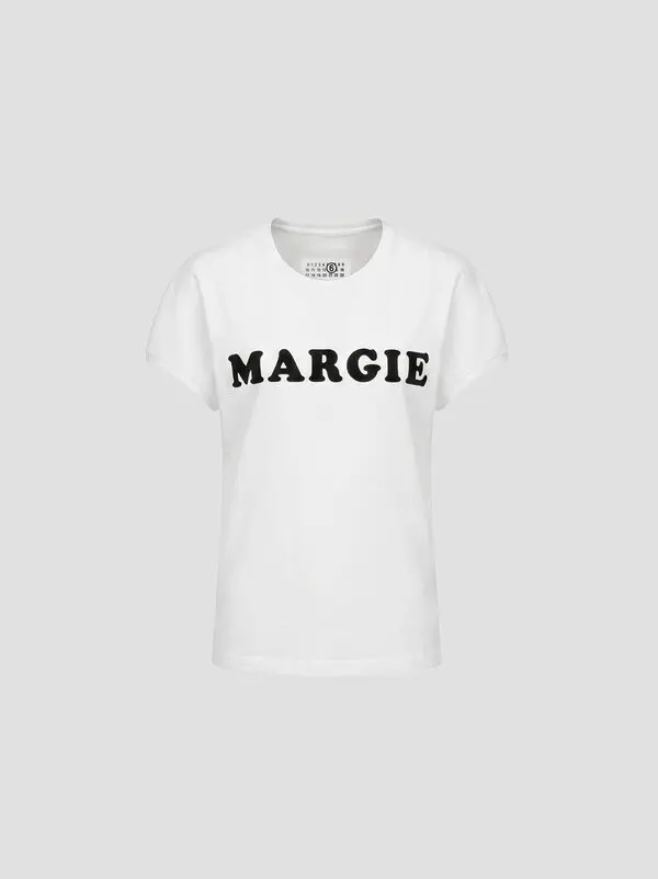 MAISON MARGIELA Cotton T-shirt With Text Graphic