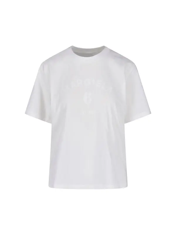 MAISON MARGIELA Graphic Oversized Cotton T-shirt - White