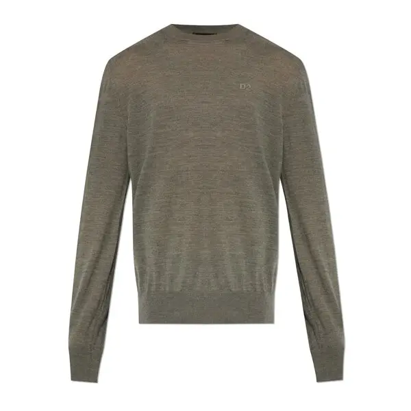 Dsquared2 Virgin Wool Crew Neck Sweater - Ecru