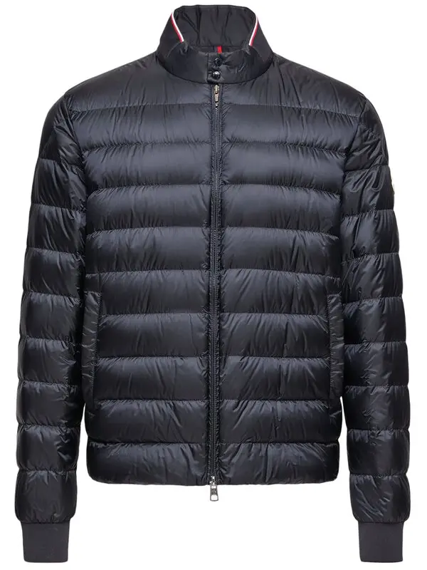 Moncler Tricolor Trim Collar Zip Jacket