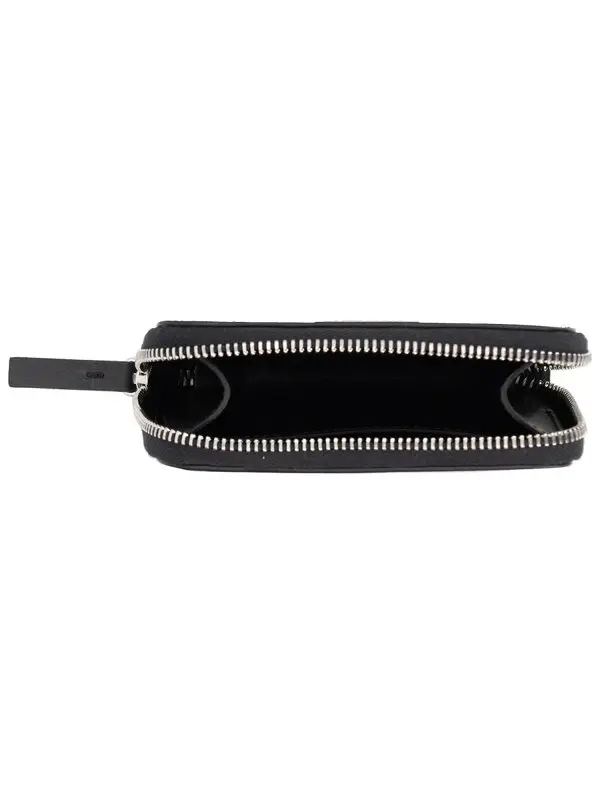MAISON MARGIELA Leather Zip-around Pouch - Black