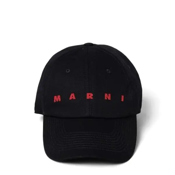Marni Baseball Cap With Embroidered Logo - 00n99