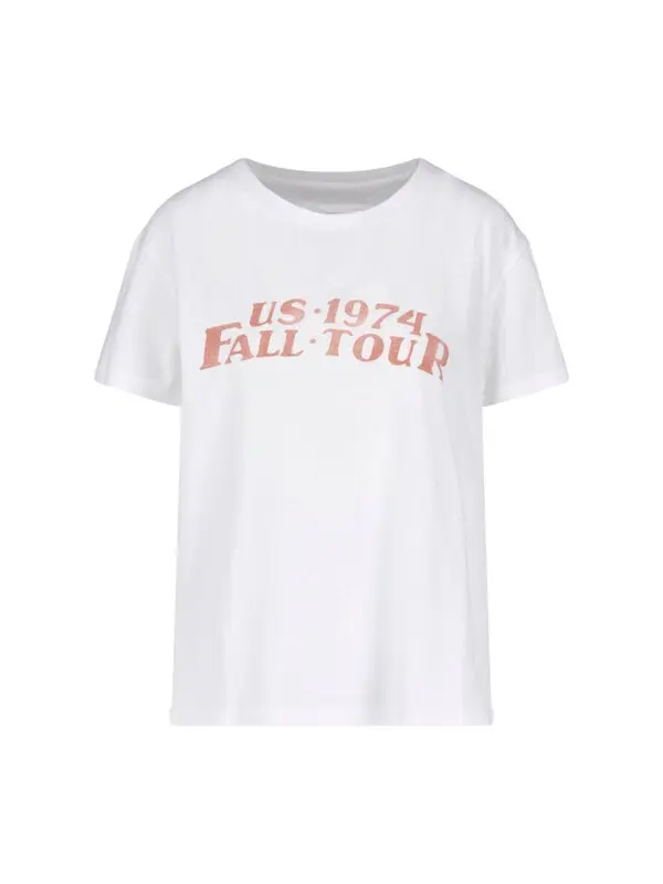 NILI LOTAN Graphic Print Cotton T-shirt - White