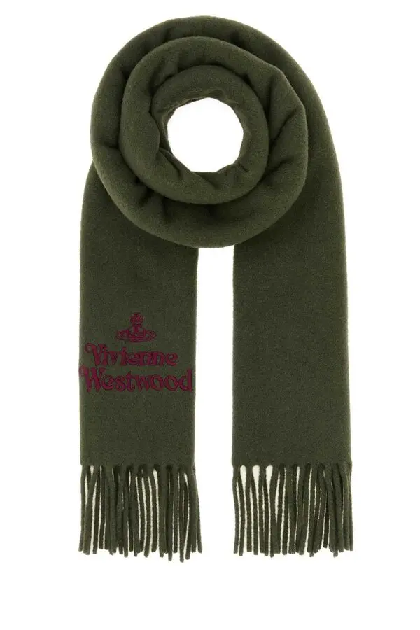 VIVIENNE WESTWOOD Wool Scarf With 180 Cm Length And 30 Cm Height