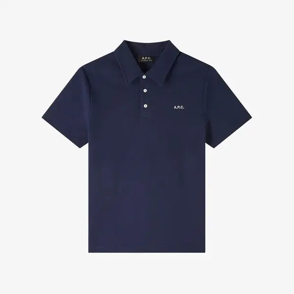 A.p.c. Organic Cotton Classic Polo Shirt - Dark Navy