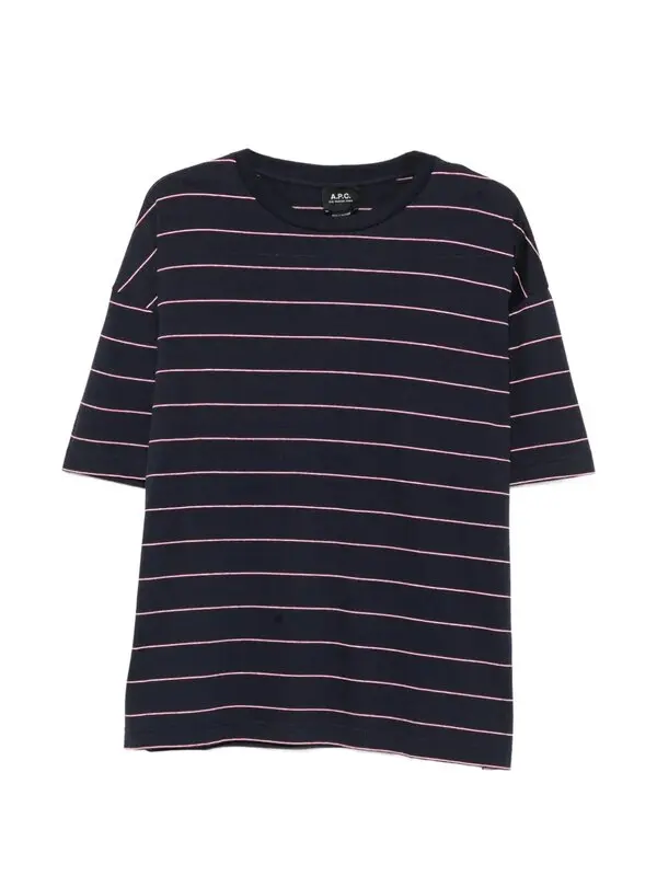 A.p.c. Embroidered Tonal Logo Crewneck T-shirt