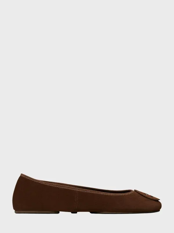 Tory Burch Travel Mini Ballet Flats - Dark Cocoa/dark Cocoa