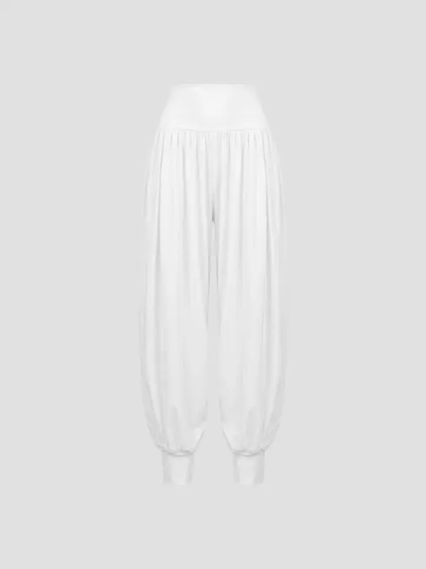 LAMIA LAGHA Balloon Mini Silk Pants