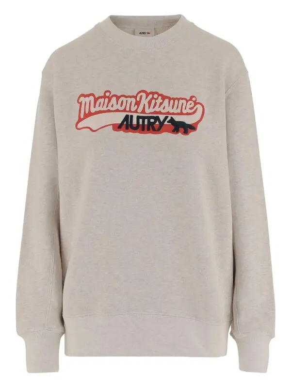 AUTRY Maison Kitsuné" Logo Crewneck Sweatshirt - Mel