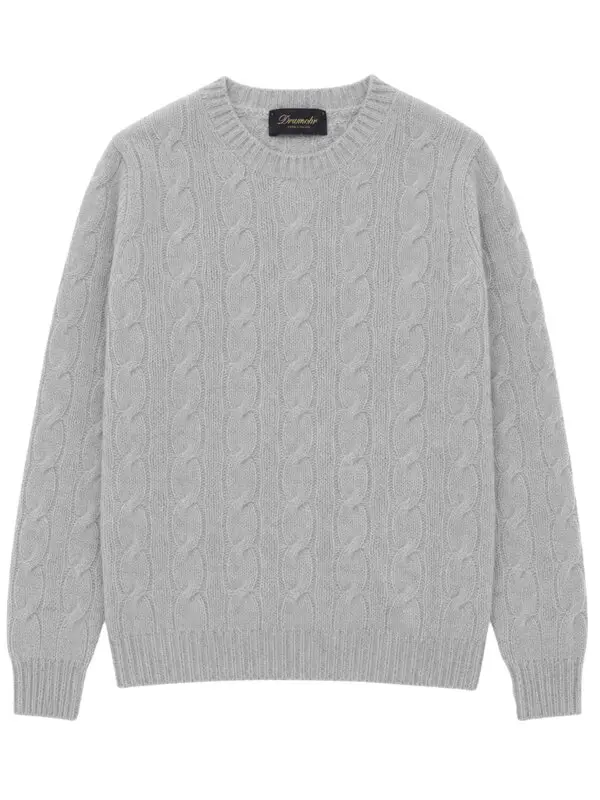 DRUMOHR Cable-knit Crewneck Sweater