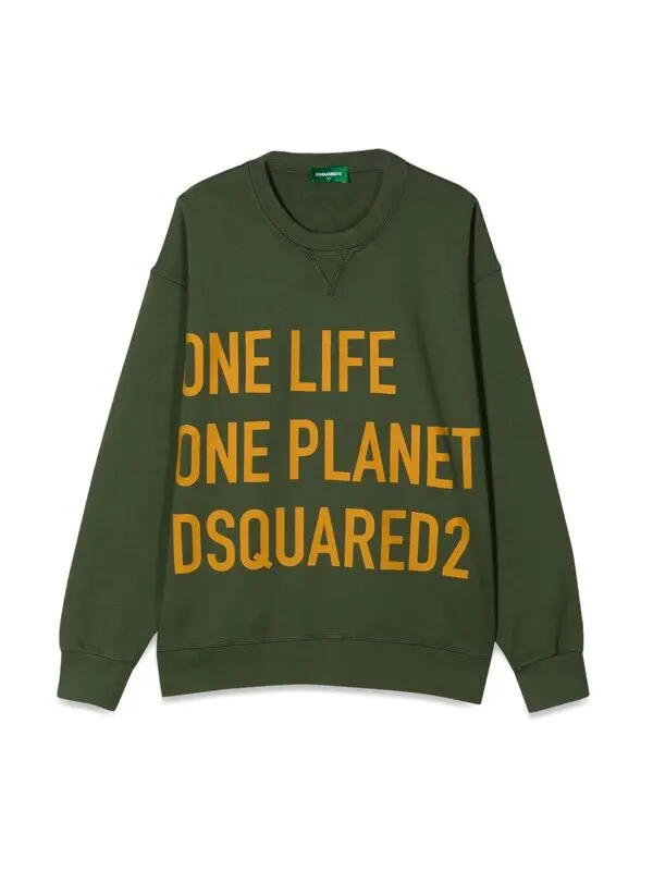 Dsquared2 Graphic Crewneck Sweatshirt - Green