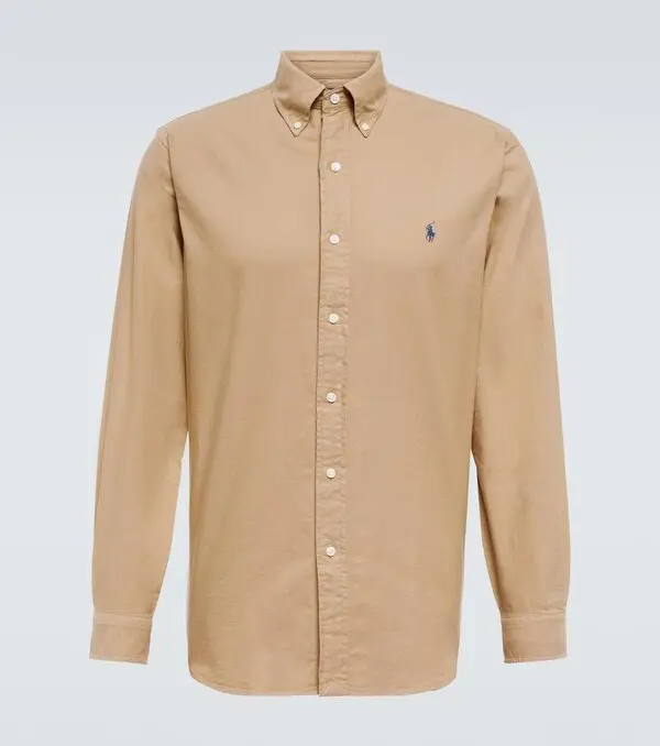 Polo Ralph Lauren Button-front Cotton Shirt With Classic Collar