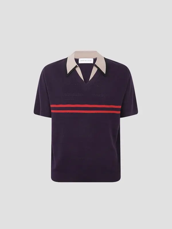 Dries Van Noten Mini Polo With Unique Fabric Blend - Dpu