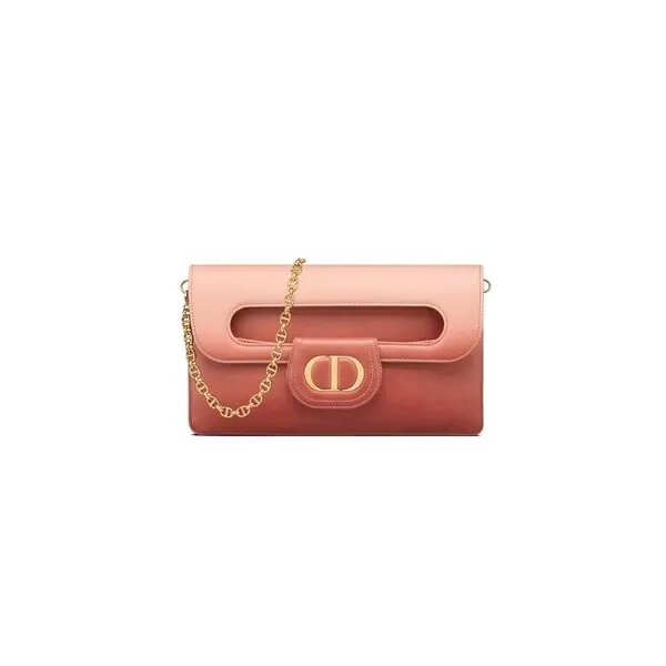 Dior Convertible Chain Clutch Bag - Rose Multi