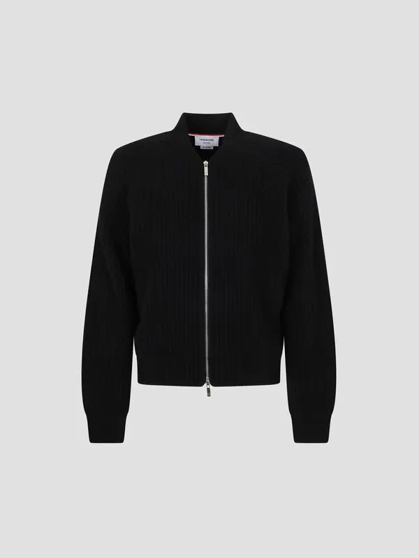 Thom Browne Wool Raglan Bomber Jacket