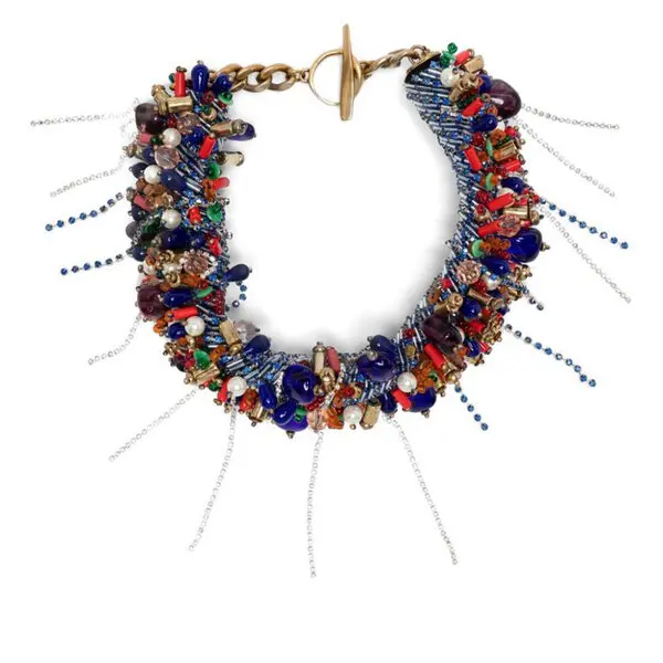 Dries Van Noten Beaded Statement Necklace