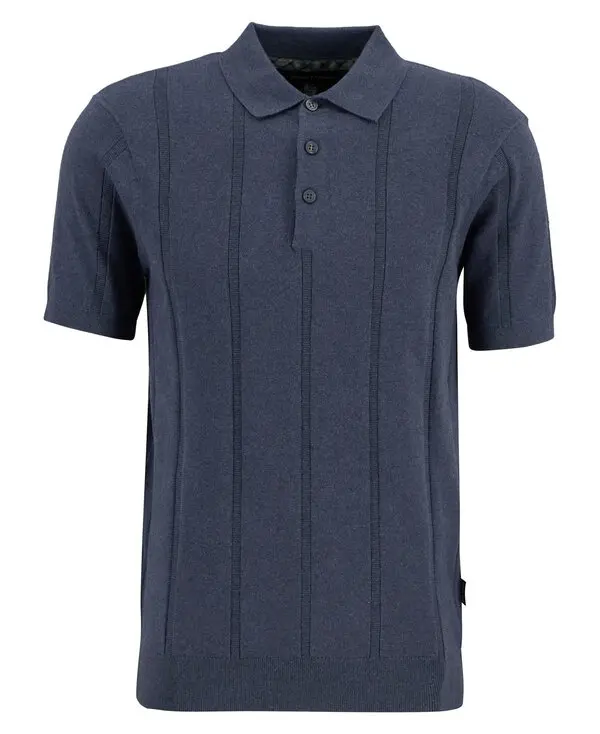 Barbour Knit Polo Shirt - Navy