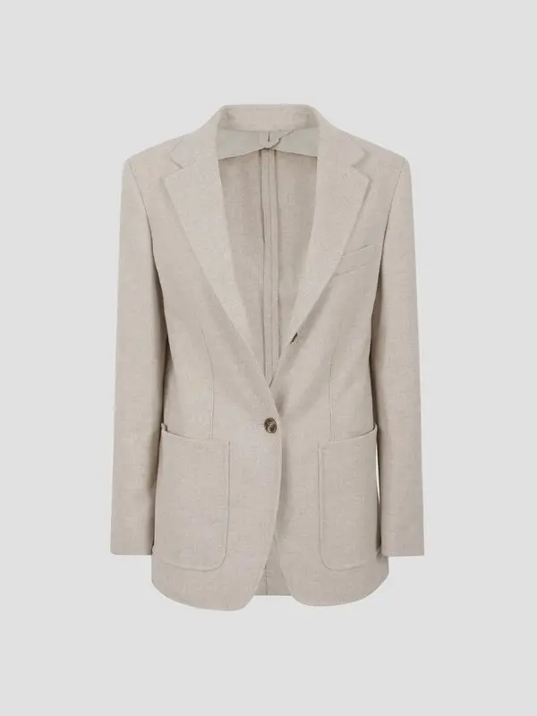 Max Mara Tailored Single-breasted Blazer - Beige