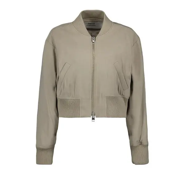 AMI Paris Twill Ribbed Band Bomber Jacket