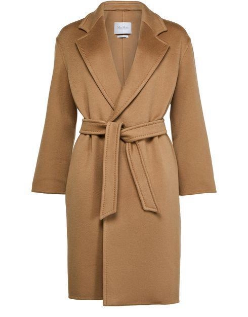 Max Mara Belted Cashmere Wrap Coat - Camel