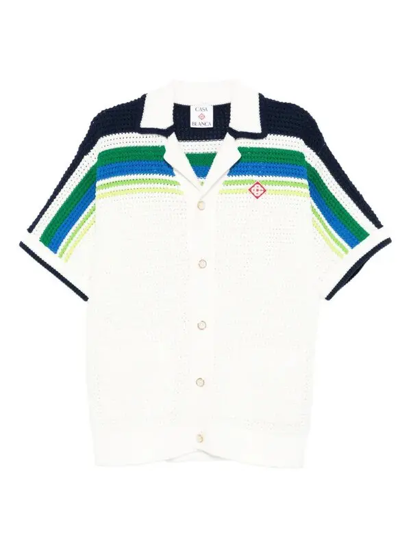 Casablanca Casual Short Sleeve Cotton Shirt