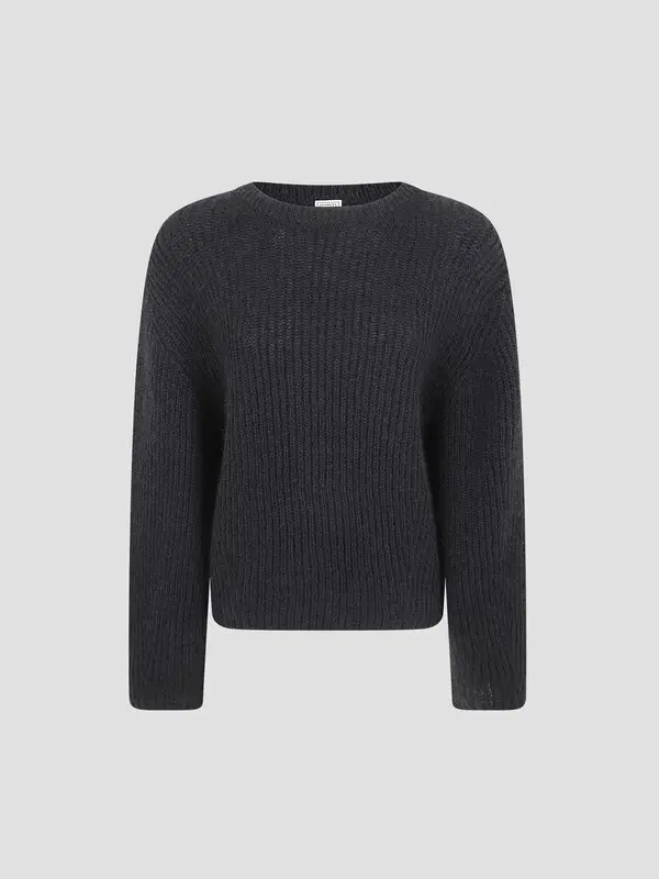 TOTEME Mohair Blend Rib Knit Sweater