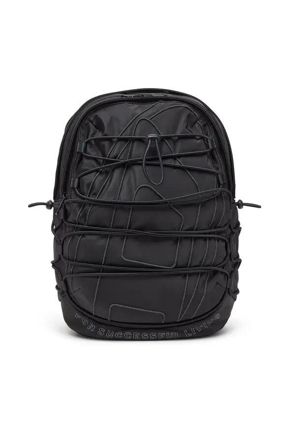 DIESEL® Mini Backpack With Padded Straps And Laptop Compartment
