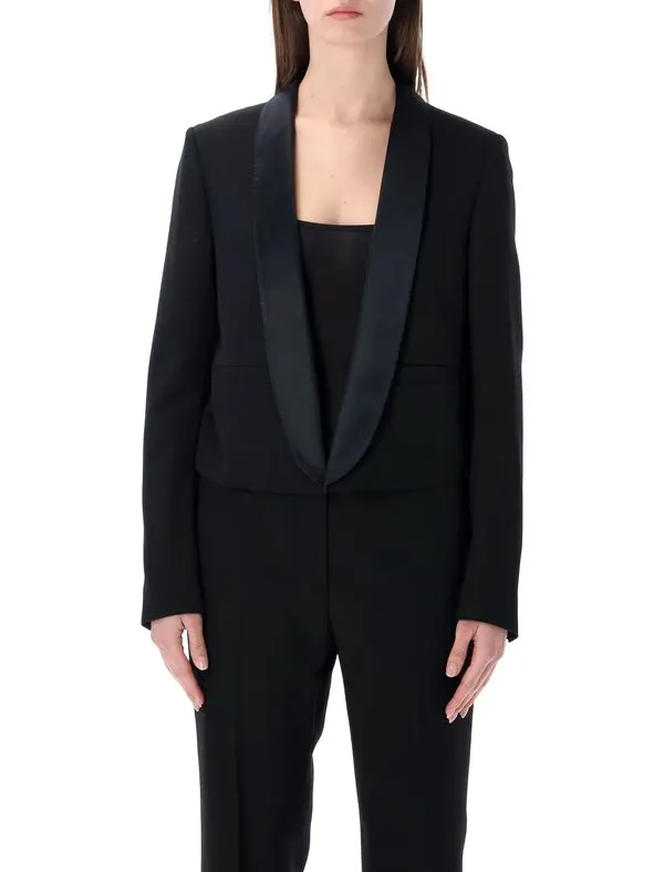 TOM FORD Satin-trimmed Tuxedo Jacket - Black-blue