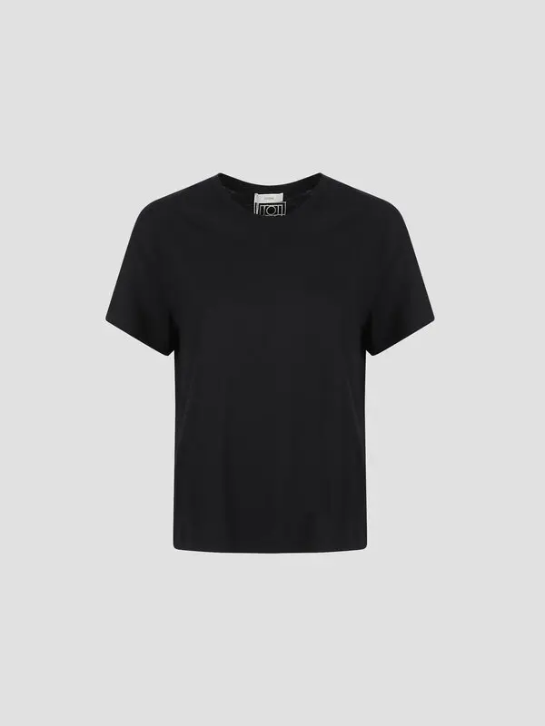 TOTEME Classic Cotton T-shirt - Black