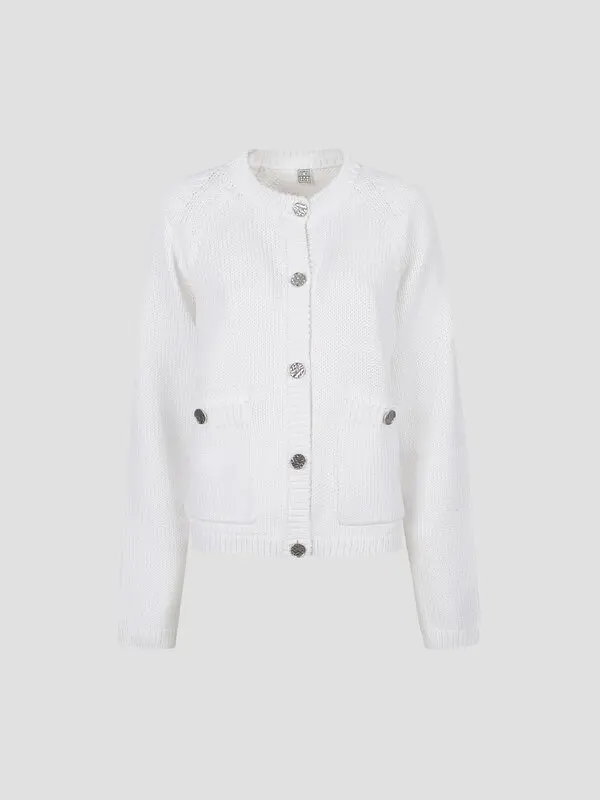 TOTEME Hammered Button Cardigan