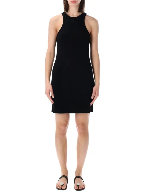 ANINE BING Ribbed Knit Racerback Mini Dress
